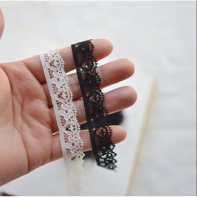 50 Meters Wholesale Exquisite Elastic Lace Ribbon Embroidery