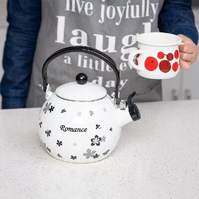 Cute Ceramic Kettle with Whistle Teapots To Boil Water