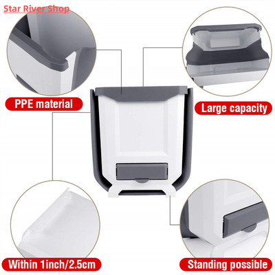 Folding Kitchen Trash Can Kitchen Folding Waste Bin Kitchen