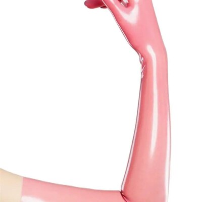 Sarung tangan seksi wanita sarung tangan panjang fetish late