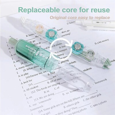 Cute Dots Glue Tape Double-Sided Adhesive Roller Refillable
