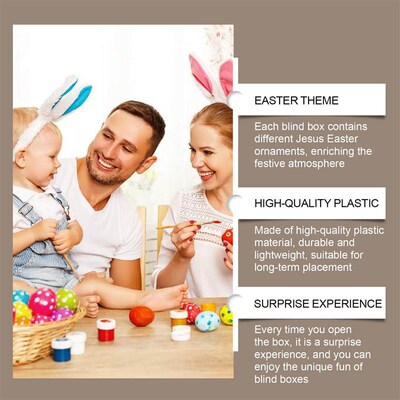 DOWMOO 24-piece Easter Blind Box Figurines - Mini Home Decor