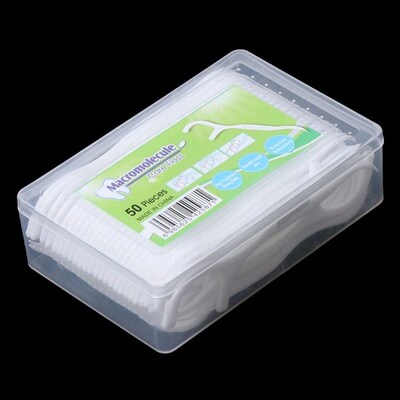 50pcs Dental Floss Flosser Picks Teeth Toothpicks Stick Toot