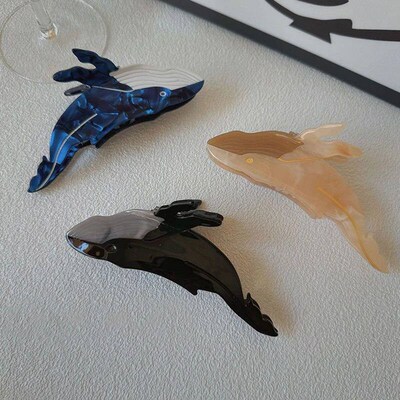 Blue Whale Hair Claw Acetate Hair Clips Popular Hair Catches
