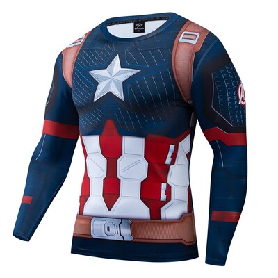 New The Endgame Captain 3D Gedruckt Cosplay Compression Prem