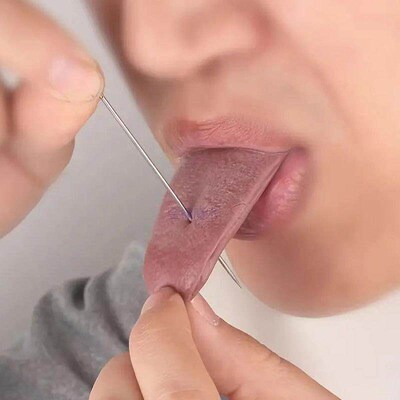 Halloween Harmless Realstc Fake Tongue Magc Trck Joke