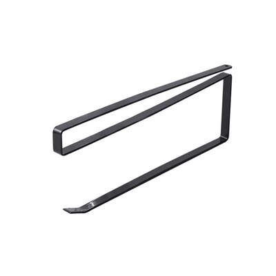 Non-perforated kitchen paper towel rack under cabinet hanger