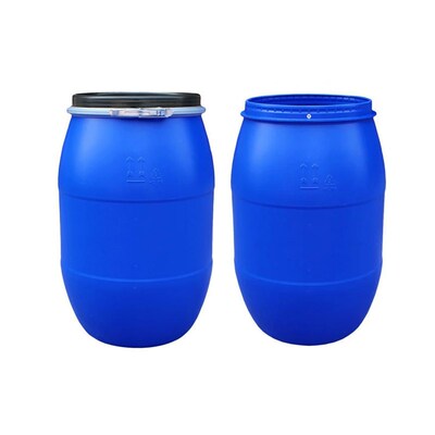 Thickened plastic flange bucket 200L acid and alkali resista