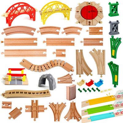 Wooden Train Track Racing Railway Toys All Kinds Wooden Trac