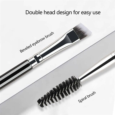 Eyebrow Brush Eyelash Comb makeup brushes Dual Ended Angled
