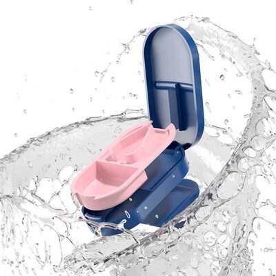 1PC Pill Cutter Box Portable Drug Box Tablet Cutter Splitter