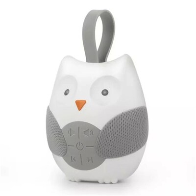 Portable Owl White Noise Machine Baby Soother with 10 Light