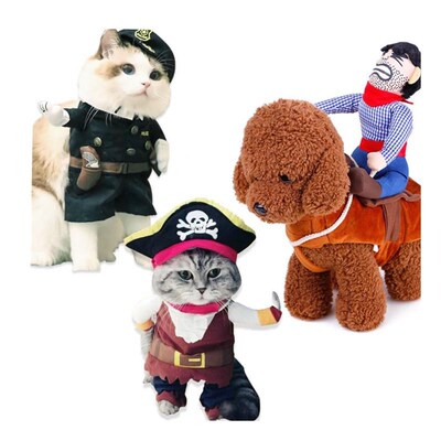 Cowboy horse riding costume pet costume Halloween dog cloths