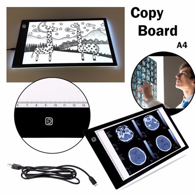 A4 LED Graphics Drawing Board Light Box Tracing Table Pad