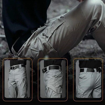 Tactical Pants Men Outdoor Work Wear Cargo Pant Military Wat