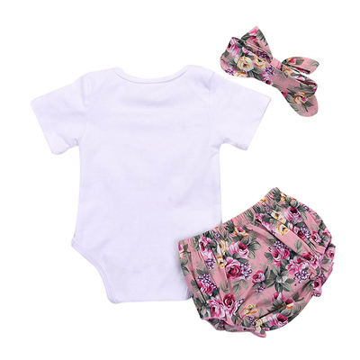 2pcs Baby Girls Outfit Clothes Romper For 0-18M Kids Summer