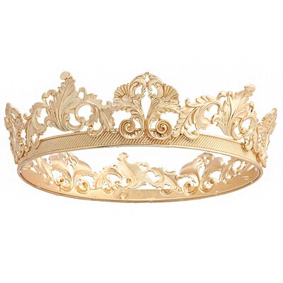 Baroque Vintage Royal King Queen Tiara Metal Crown Performan