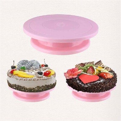 Cake Rotary Table Mini Plastic Fondant Cake Turntable