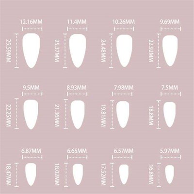 Leaf Silhouette Cuspidal False Nails Recyclable Full Cover