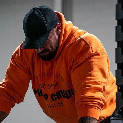 Mens Winter Wool Loose Coat Gym Singlets Sweatshirts Mens F
