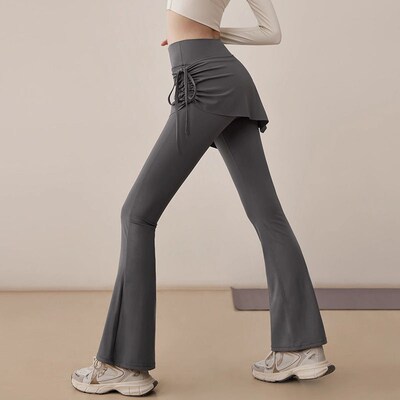 Yoga Pants Shielding Skirt Outer Wear Fitness Suit Womens R