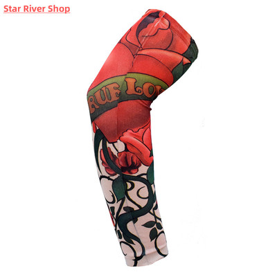 1PCS Outdoor Tattoo Gothic Skeleton Clown Sunscreen Sleeve F