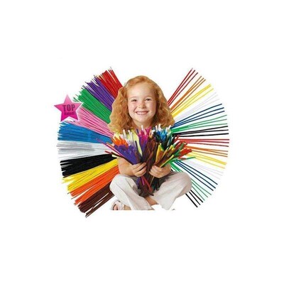 100pcs chenille stems diy materials pipe cleaner children ed