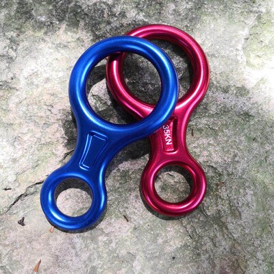 5KN 8 Shape Descender Outdoor Rock Climbing Carabiners Abse