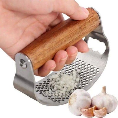 Stainless Steel Garlic Press Crusher Manual Garlic Mincer