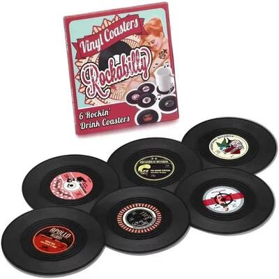 Vintage Retro Coasters Vinyl Record Classic Cup Coaster Anti