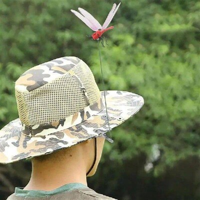 12pcs Fake Dragonfly Clip Garden Stake Decoration Simulated