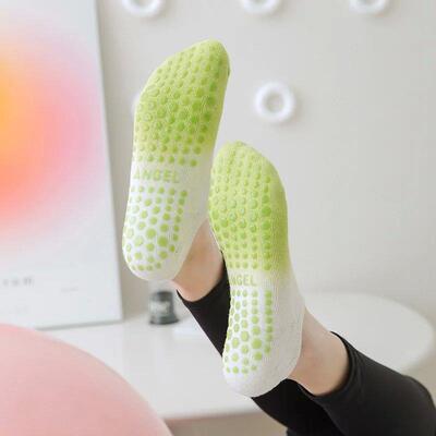 3 Pair Non Slip Yoga Grip Socks For Women Tie-dye Color Ankl