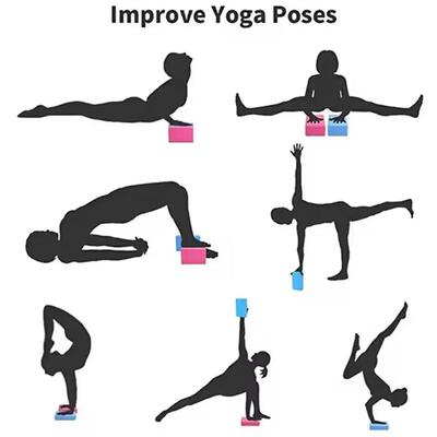 2pcs Yoga Bricks Training Exercise Fitness Tool Yoga Bolster