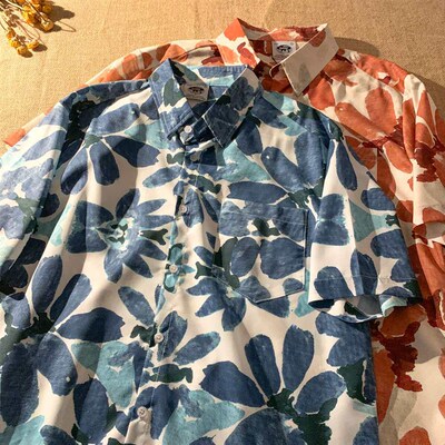 Tropical Rainforest Summer Cool Short-sleeved Shirt Mens Ca