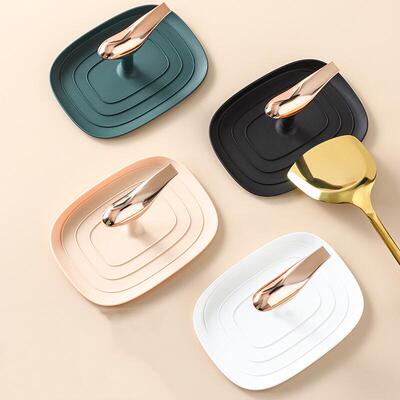 Pan Lid Holder Supports Spoons Pot ver Rests Spatula Stand F