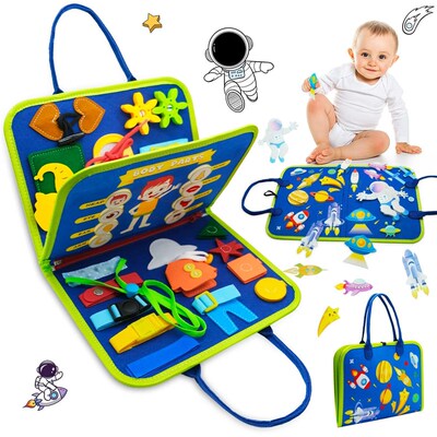 Montessori Busy Book Educational Toys For Toddler Portable A