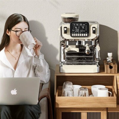 TC520 Espresso Machine with Milk Frother,Semi Automatic Cof
