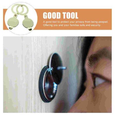 2 Pcs Cat Eye Back Cover Piece Peephole Viewer Protector