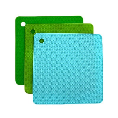 Foodgrade Square Thick Silicone Honeycomb Mat Heatresistant