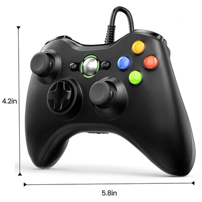 Xbox 360 Wired Controller USB Remote Gamepad PC Gaming Contr