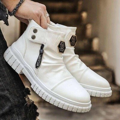 Retro Mens Boots Luxury Casual Men Chelsea Boots Motorcycle