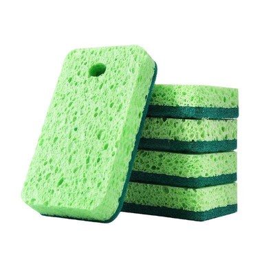 Cleaning Sponge for Home Use, Made from Natural Wood Pulp, M