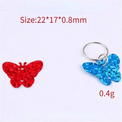20pcs Butterfly Hair Braid Dread Dreads Beads Hair Ring