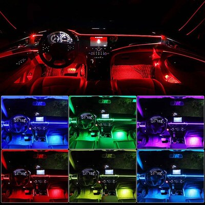 18 in 1 Dual Zone Symphony 64 Colors Sreamer Car Ambient Lig