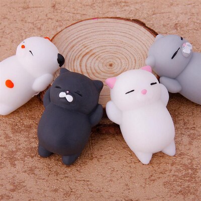 Cartoon Animal Mochi Cat Seal Healing Toy Soft Squeeze Abrea