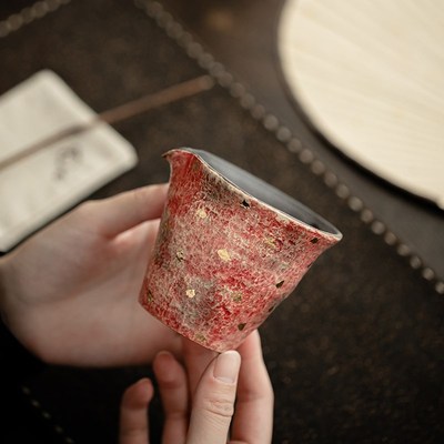 蕴华堂粗陶老岩泥岩矿公道杯家用功夫茶具分茶器茶海手工点金公杯