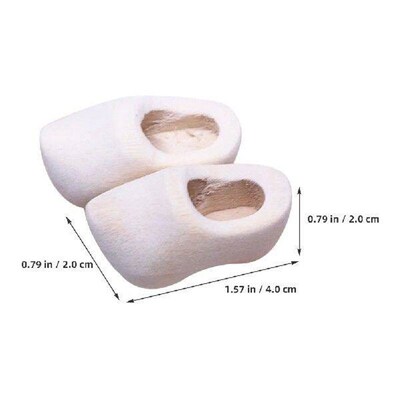 4 Pairs Accessories Clogs Child Ornaments for Kids Wooden