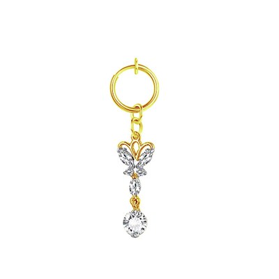 Heart Fake Belly Button Ring Fake Belly Piercing Butterfly C