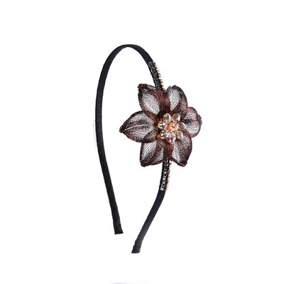 Hand-made Color-retaining Copper Silk Flower Womens Hairban