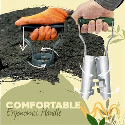 Stainless Steel Seedling Transplanter Digging Pits Sowing